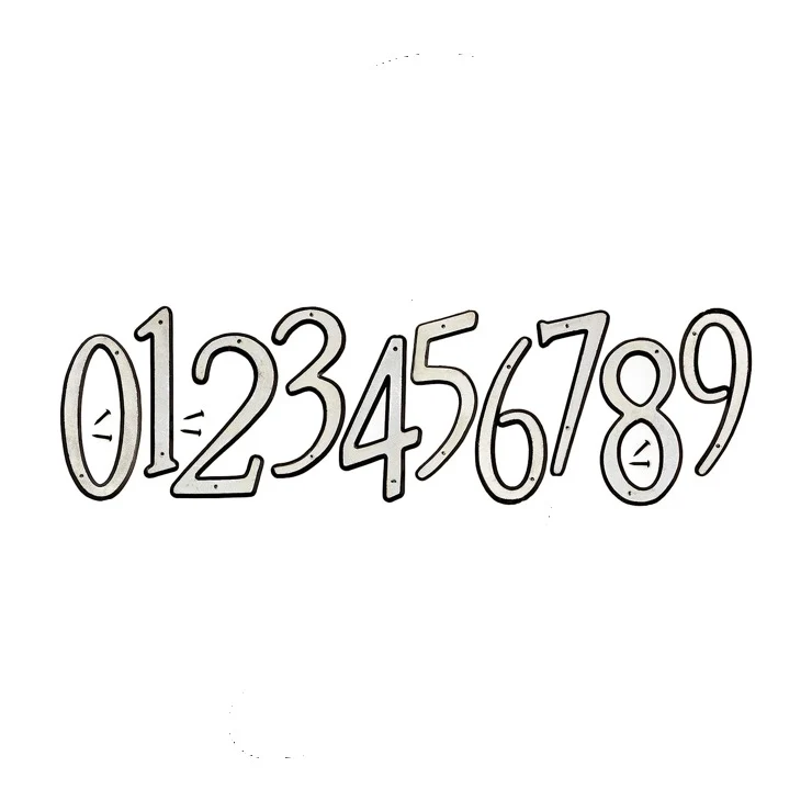 Reflective metallic mailbox numbers (4 Inch) – Yardmaster Group